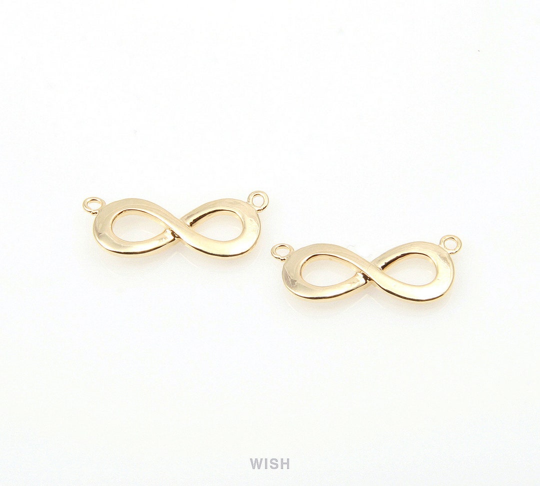 Infinity Pendant in Gold Gold Infinity Necklace Charm / 16k - Etsy