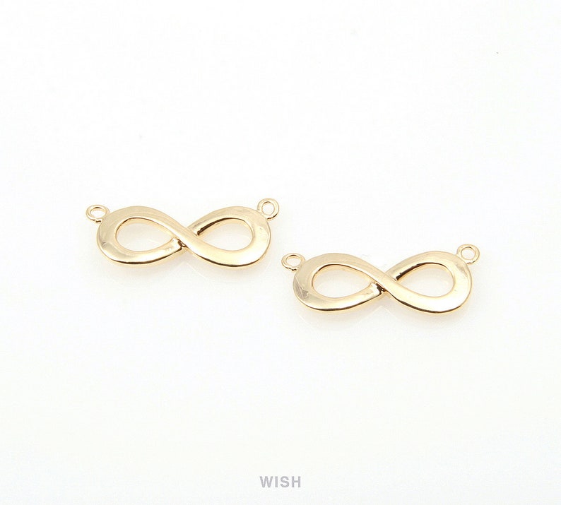 Infinity Pendant in Gold Gold Infinity Necklace Charm / 16k - Etsy