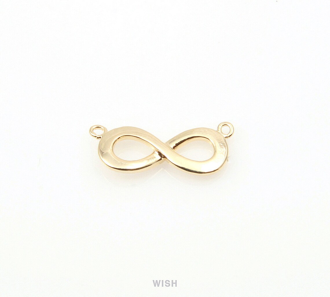 Infinity Pendant in Gold Gold Infinity Necklace Charm / 16k - Etsy