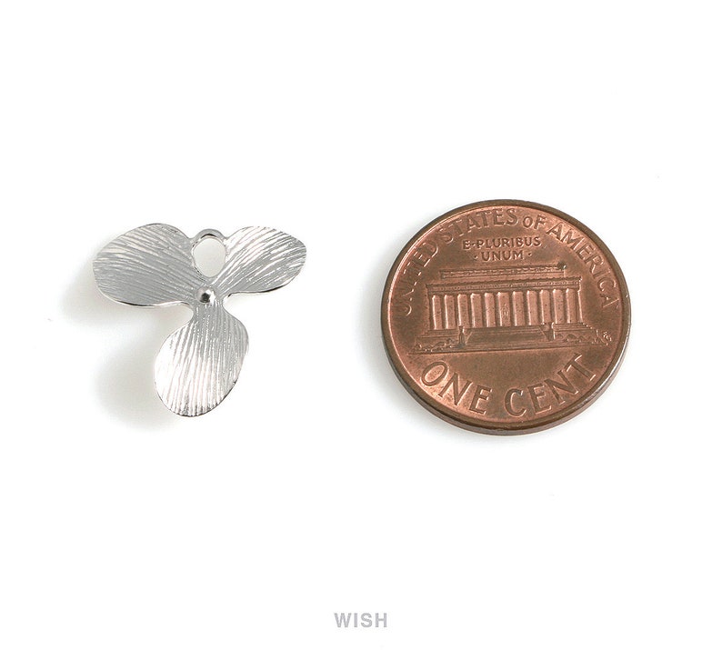 Orchid Flower Petal Connectors in Matte Rose Gold Floral | Etsy