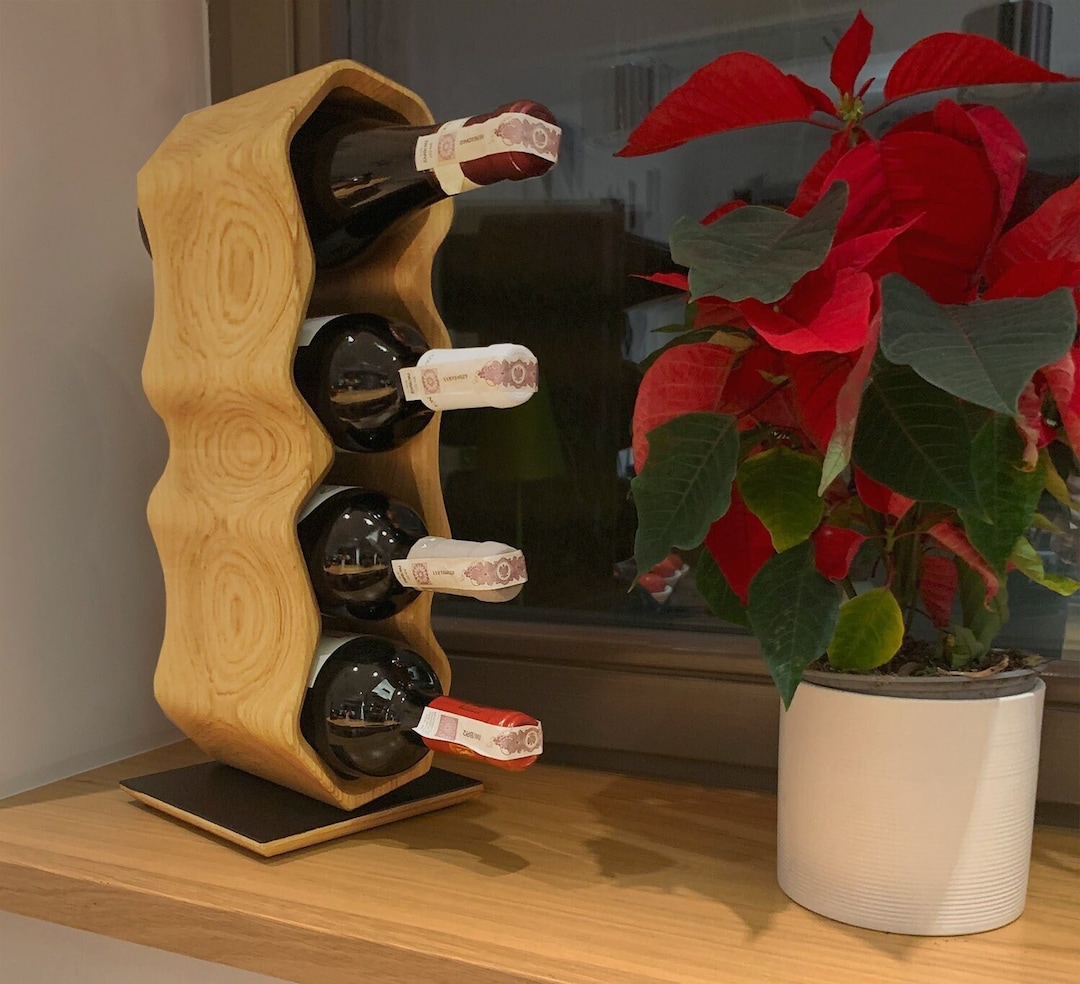 Wooden Wine Rack Anniversary Gift Perfect Wedding Gift Home Decor - Etsy