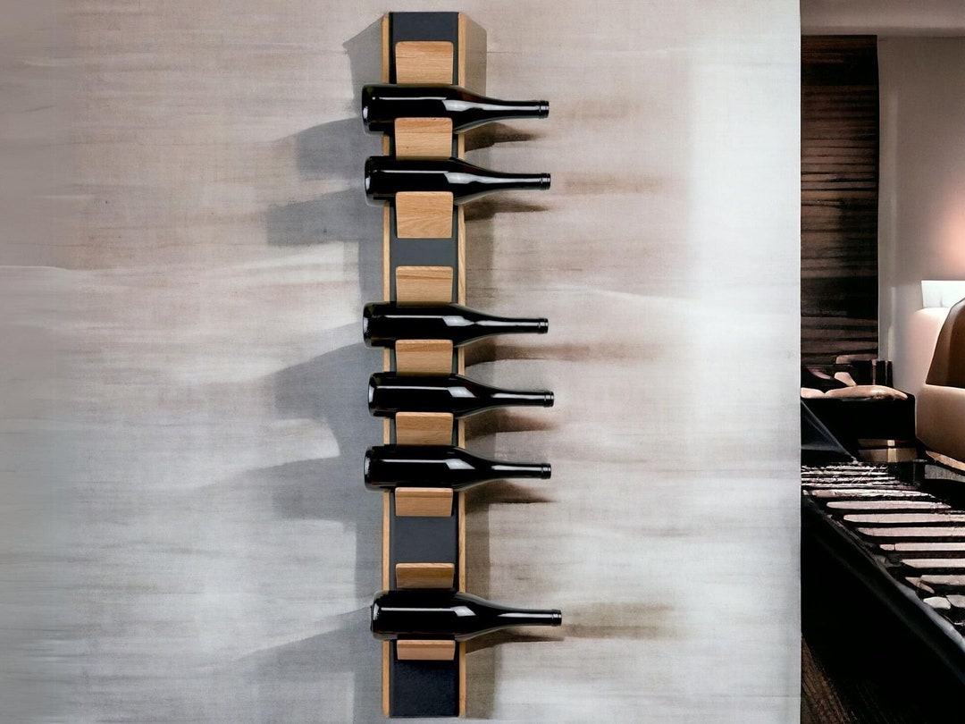 Minimalist Wine Rack and Bottle Holder: Handmade Furniture for Home ...