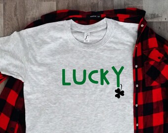 Lucky t shirt | Etsy