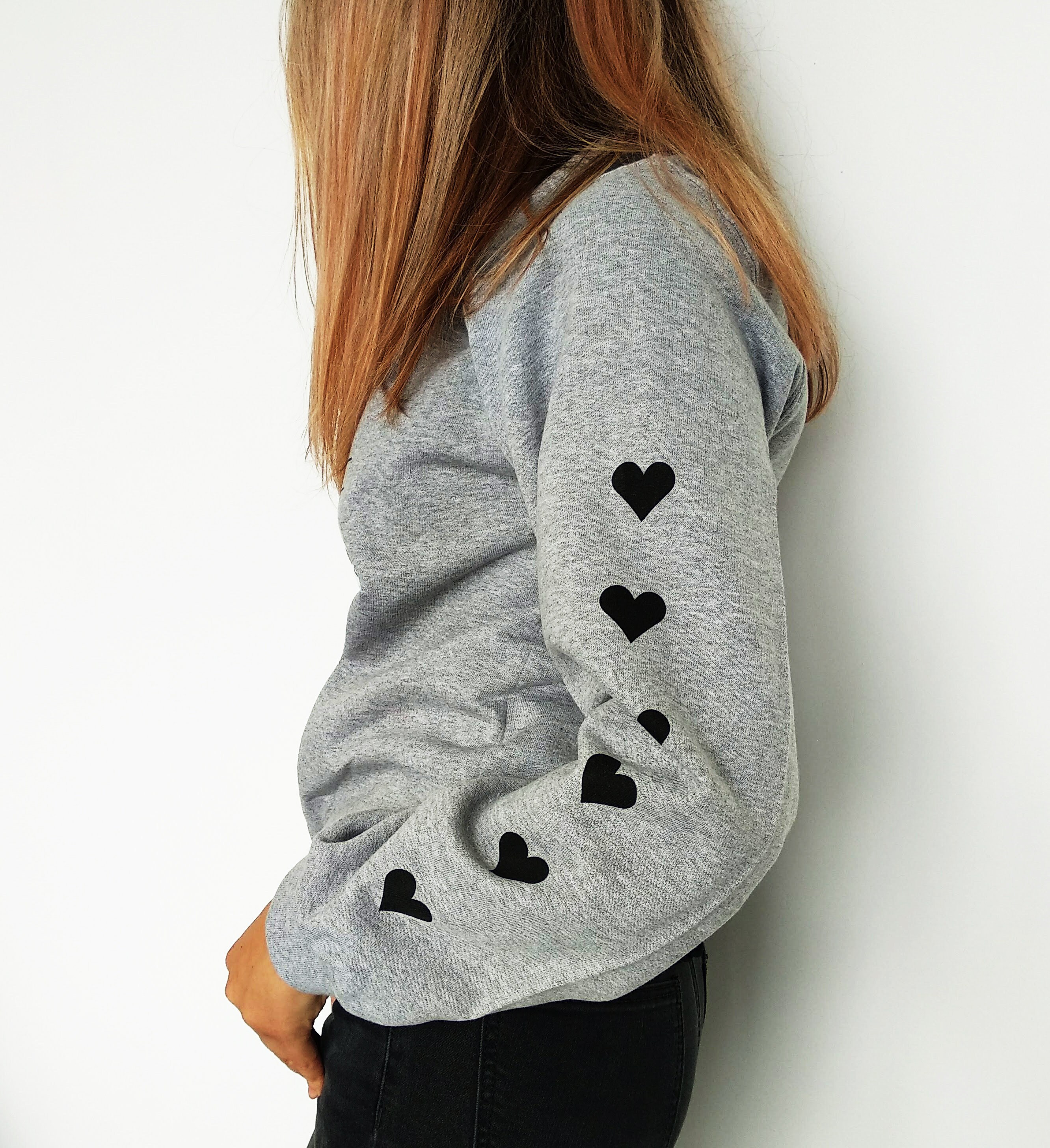 Heart Sweatshirt Cool Swag Sweater Sweatshirt With Hearts - Etsy
