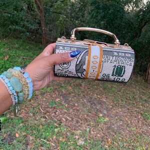 Crystal 100 Dollar Bill Handbag Money Clutch Money Bag - Etsy