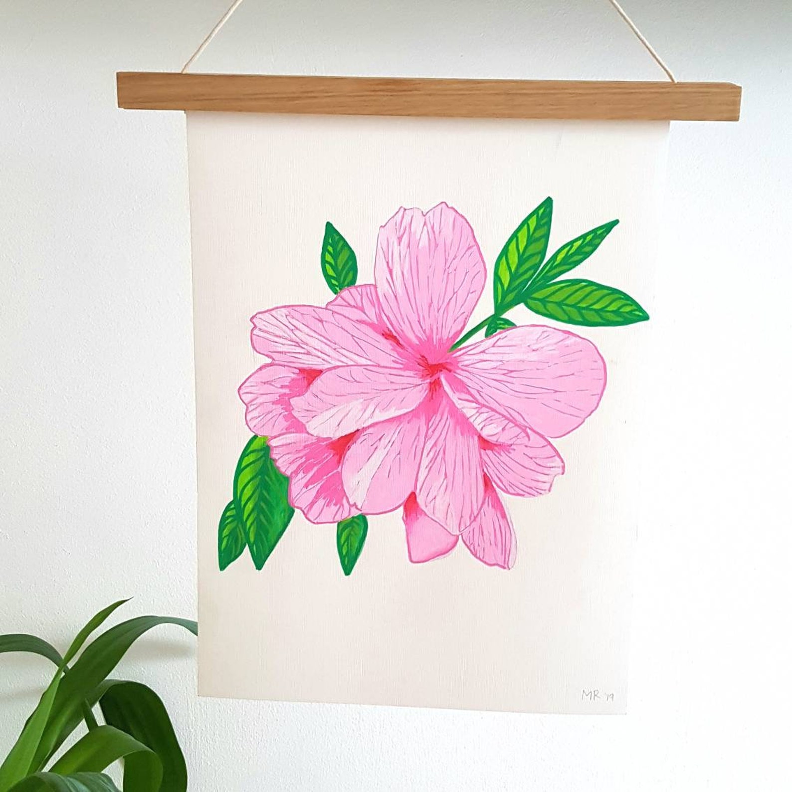 Pink Rose Acrylic Posca Pen on Paper - Etsy UK