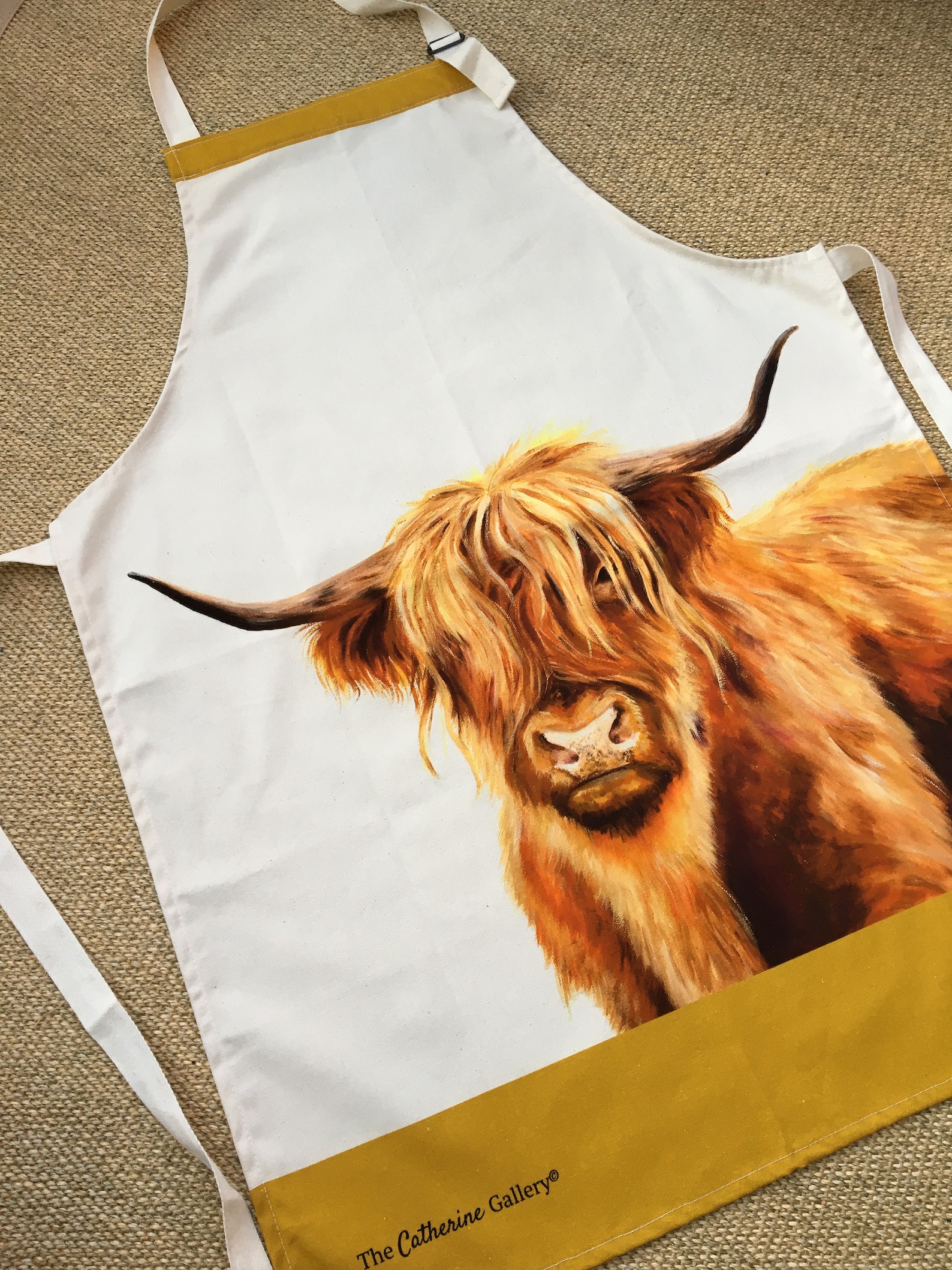 Highland Cow Apron Cotton Apron Cow Apron Gift for a Cook - Etsy UK