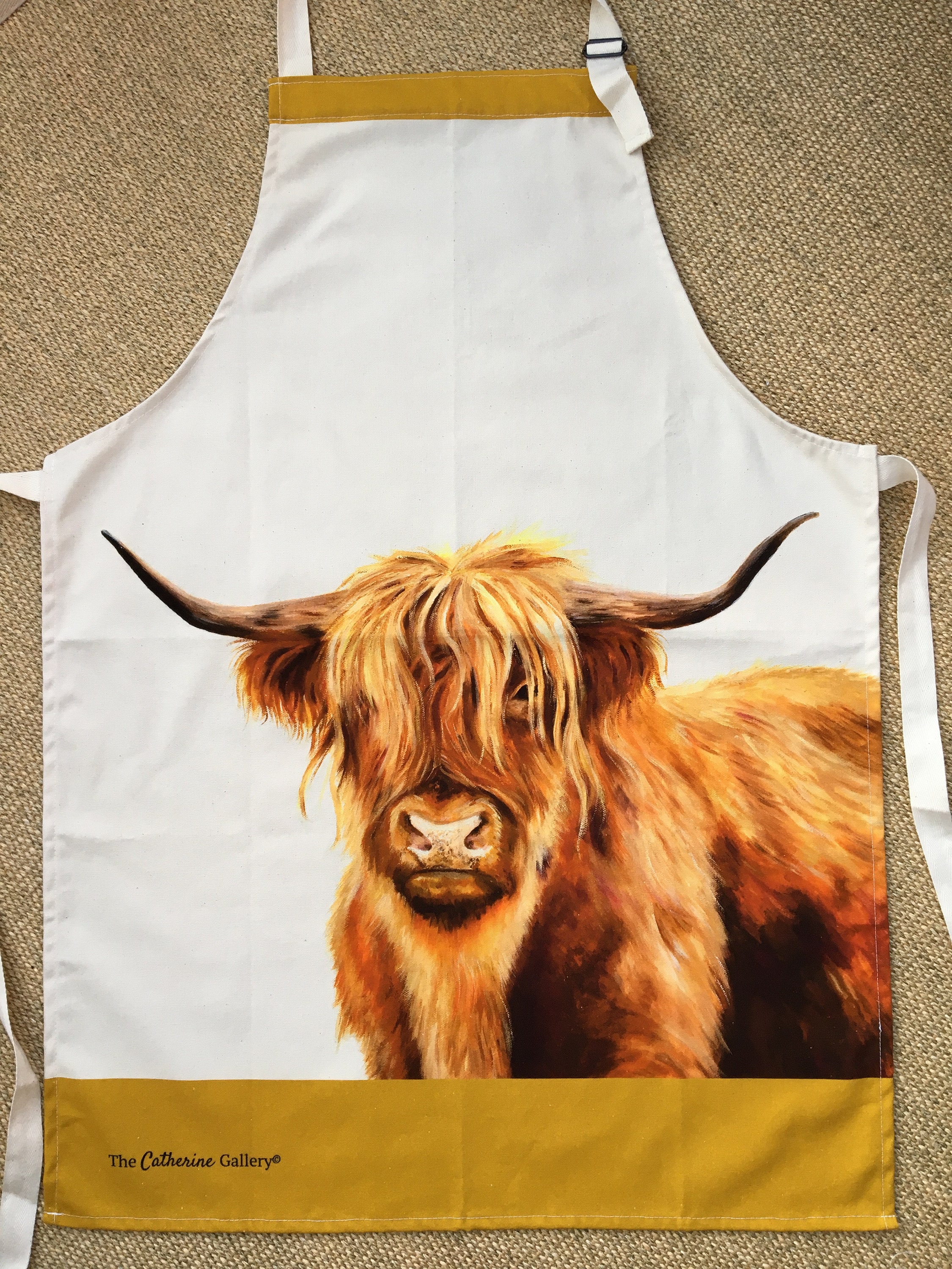 Highland Cow Apron Cotton Apron Cow Apron Gift for a Cook - Etsy