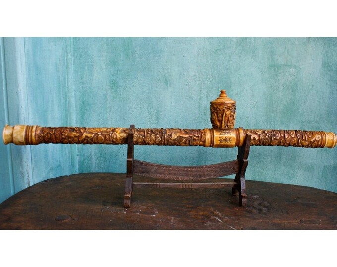 Replica of an Authentic Chinese Opium Pipe Wooden Base Just - Etsy