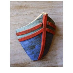 Handmade Ceramic Ship Bow,pottery Ship,boat Prow, Fishing Boat Bow,wall ...