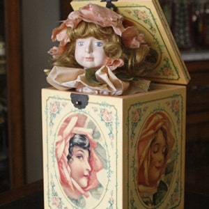 Handmade Jack in the Box, the Blossom Collection, Rose Fairy, Musical ...