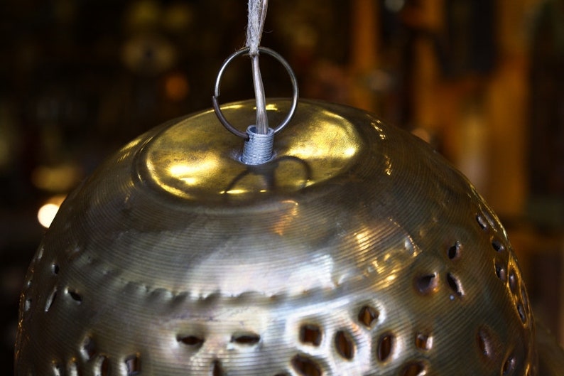 Vintage Syrian Ceiling Light From Damascus Brass Handmade - Etsy