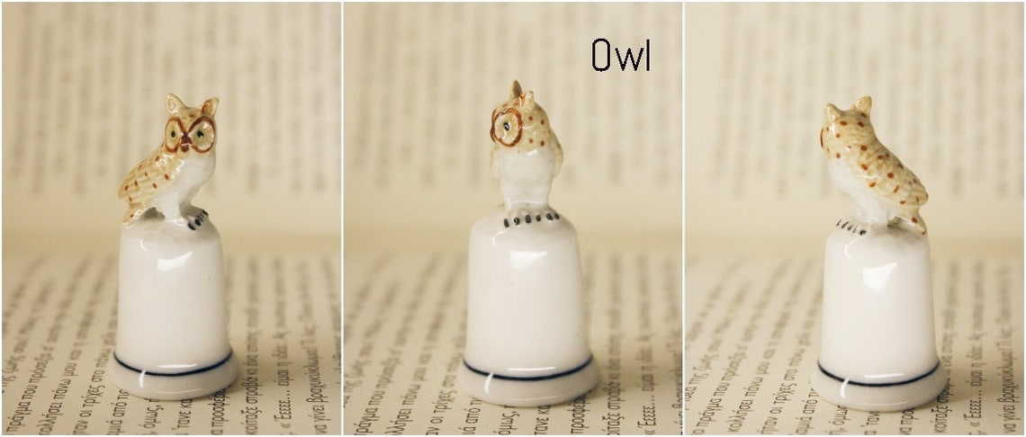 Handmade Thimbles, Dolphin Thimble, Owl Thimble, Dragon Thimble ...