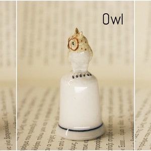 Handmade Thimbles, Dolphin Thimble, Owl Thimble, Dragon Thimble ...