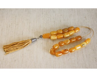 Amber Worry Beads - Etsy