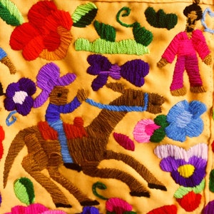 Handmade Guatemalan Figure Embroidery Hand Embroidered Quilt | Etsy