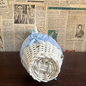 Baby Boy Music Box, Wind up Baby Boy Music Box, Baby Boy in Basket ...