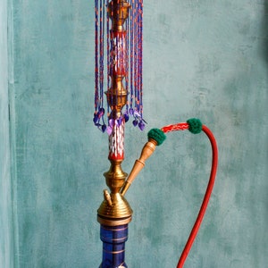 Vintage Syrian Hookah 65 Cm Vintage Shisha Glass and Brass | Etsy