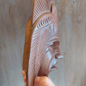 Mayan Wooden Mask, Kukulkan Hand Carved Mask , Guatemala Mask, Native ...