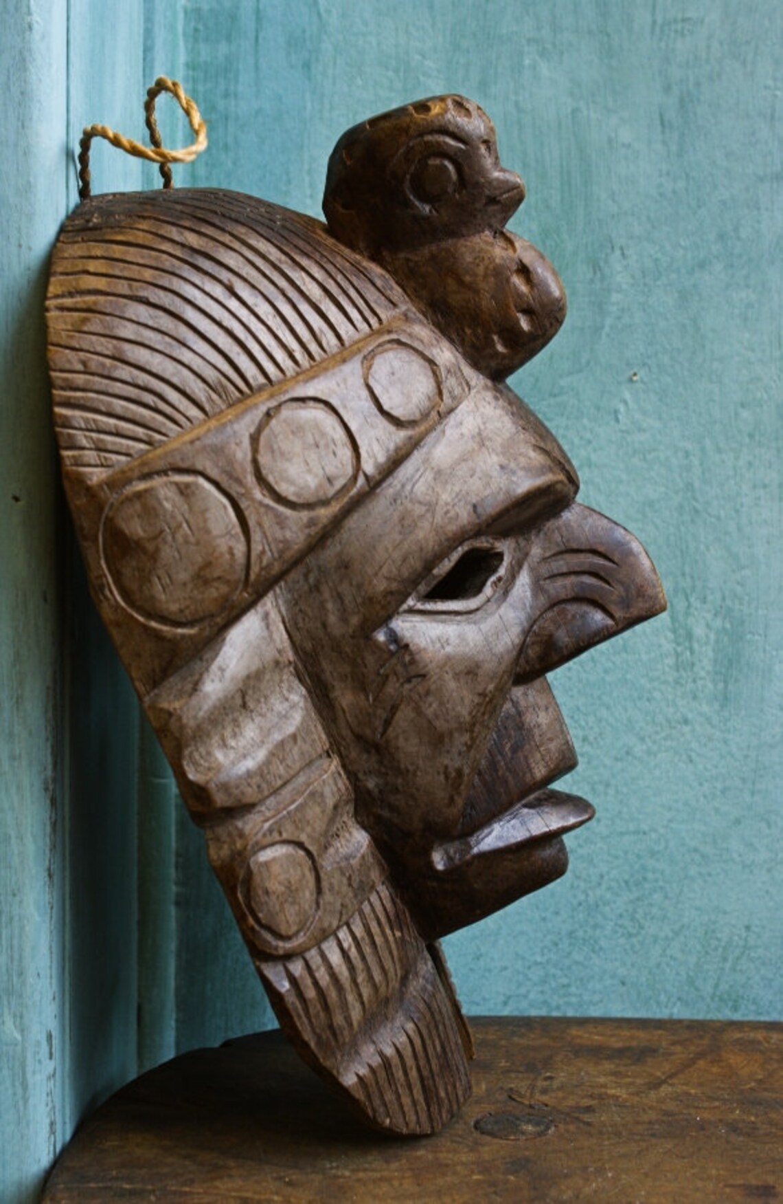 Mayan Wooden Mask Kukulkan Hand Carved Mask Guatemala Mask - Etsy UK