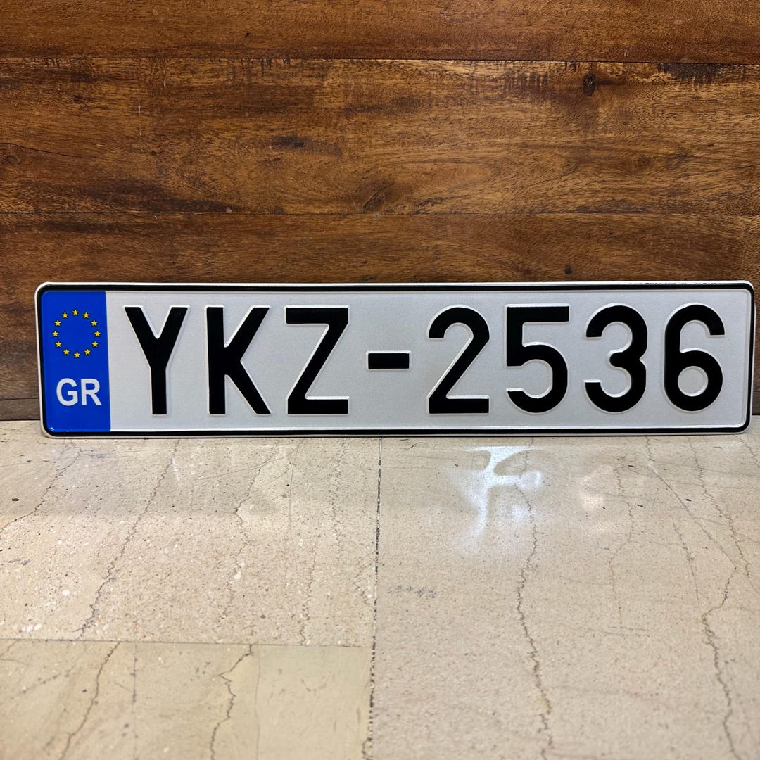 GR Greek EU Car Plates, Greek Car Plates, European Plate Number, Car ...