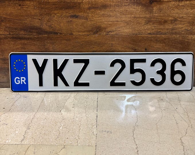 GR Greek EU Car Plates, Greek Car Plates, European Plate Number, Car ...
