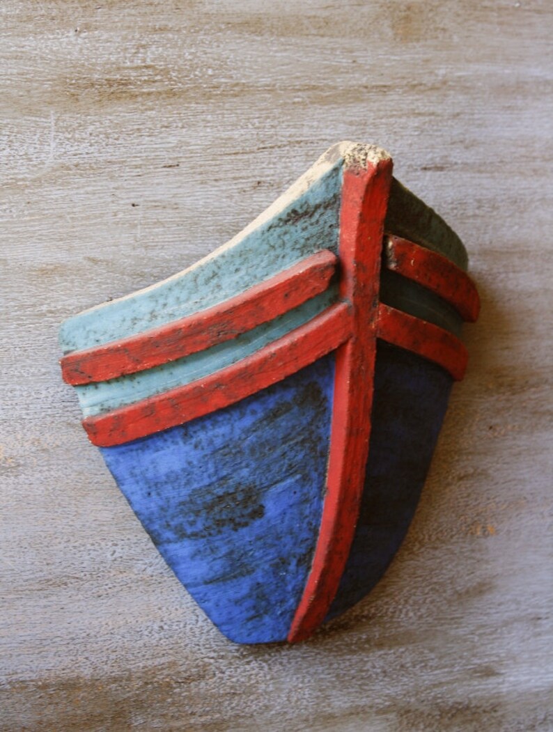 Handmade Ceramic Ship Bow,pottery Ship,boat Prow, Fishing Boat Bow,wall ...