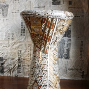 Marquetry Darbuka Drum, Syrian Darbuka ,goblet Drum, Dumbelek ...