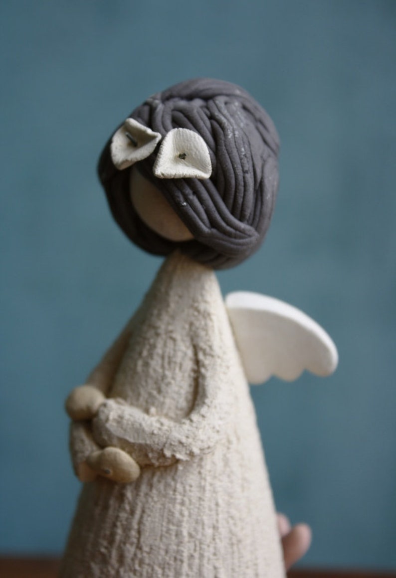 Ceramic Angel Greek Art Ceramic Christmas Angel Minimal - Etsy
