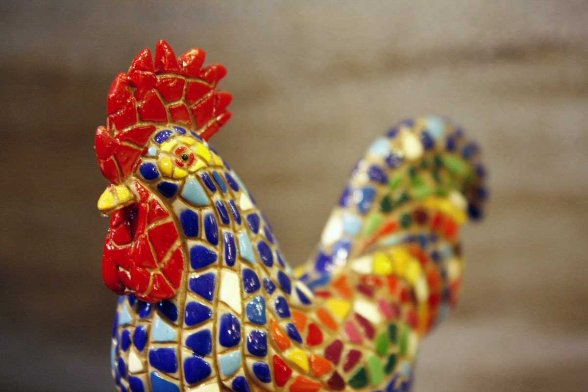 Mosaic Rooster Pattern