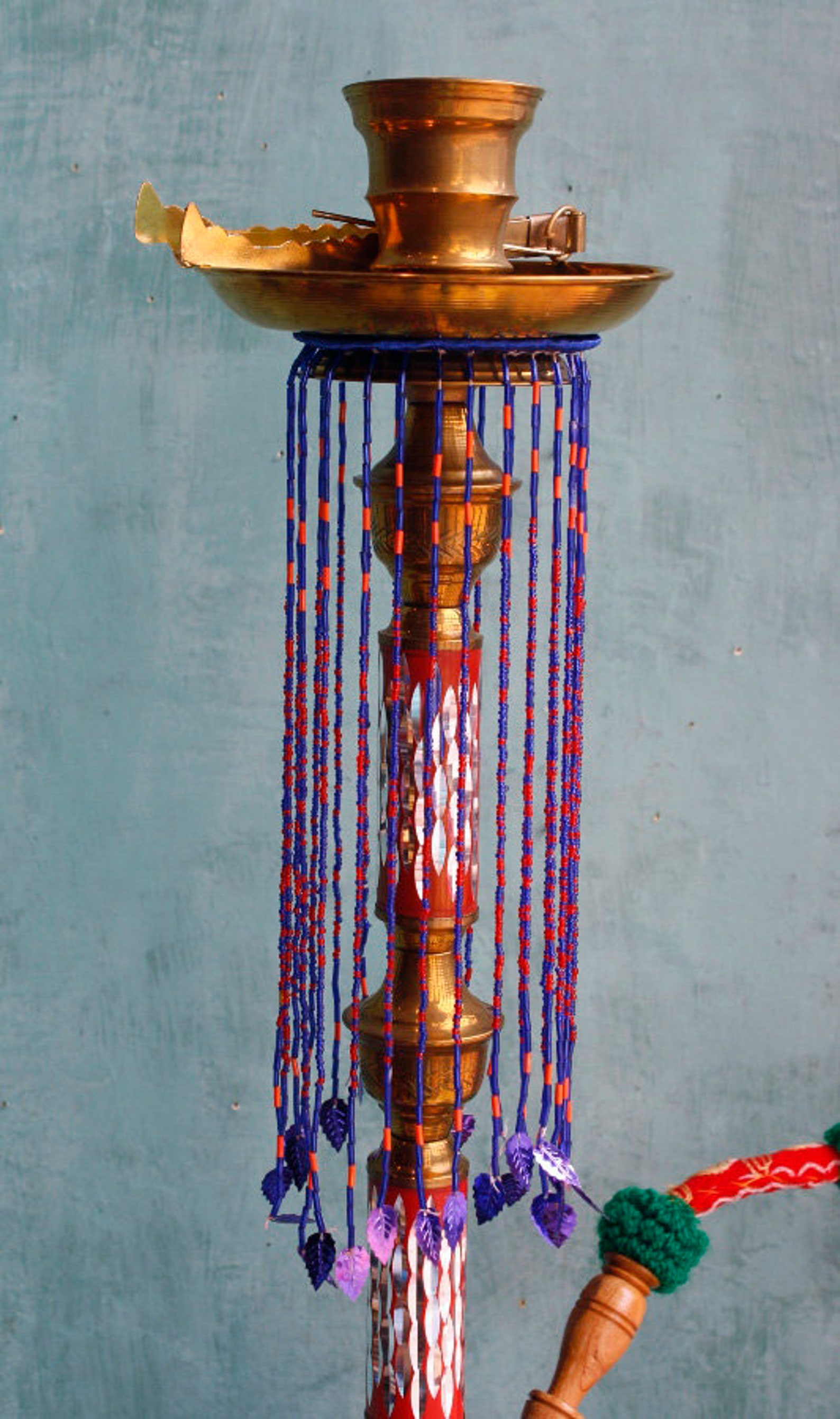 Vintage Syrian Hookah 65 Cm Vintage Shisha Glass and Brass | Etsy