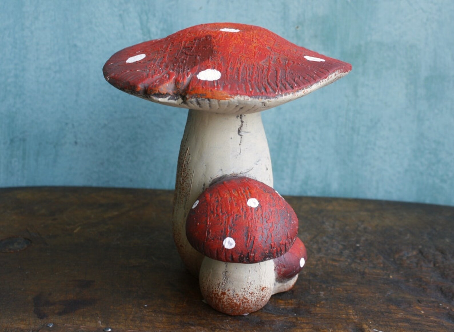 Vintage Set of Mushroom-fairy Figurines Mushroom Miniature - Etsy