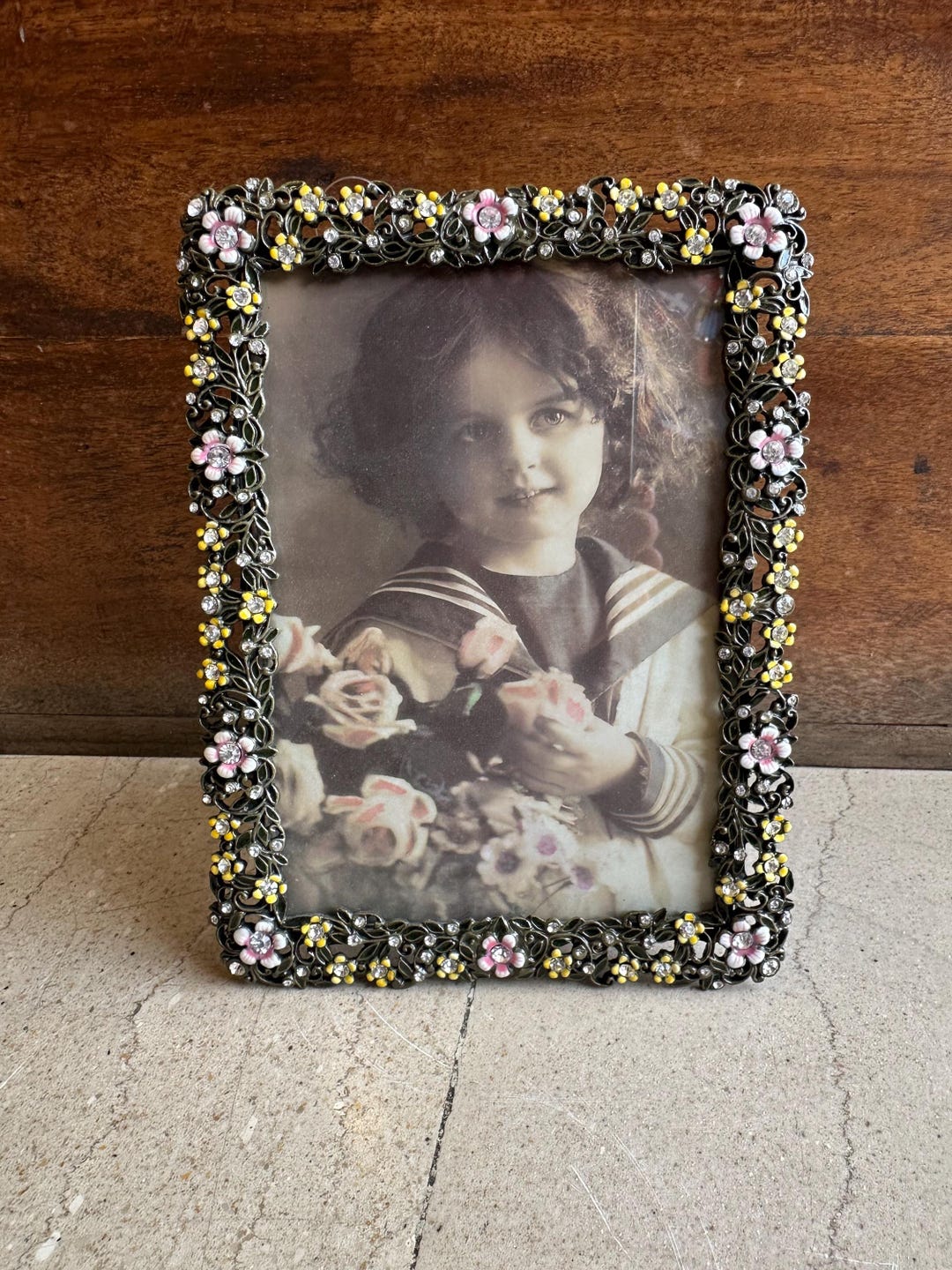 Rhinestone Picture Frame, 20 Cm X15 Cm, Photo Frame, Glitter Photo ...