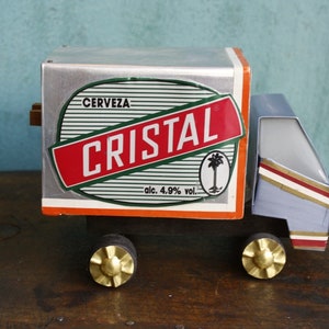 Vintage Can Van, Cerveza Mayabe Van, Cristal Beer Can Car, Vintage Tin ...
