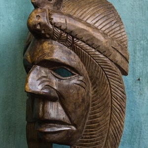 Mayan Wooden Mask Kukulkan Hand Carved Mask Guatemala Mask - Etsy