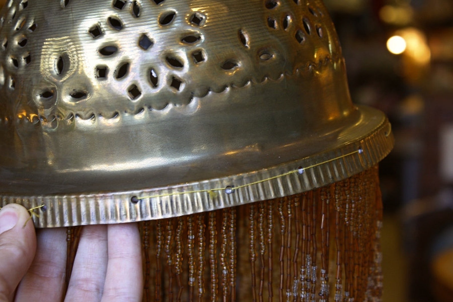 Vintage Syrian Ceiling Light From Damascus Brass Handmade - Etsy