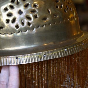 Vintage Syrian Ceiling Light, From Damascus, Brass, Handmade Ceiling ...