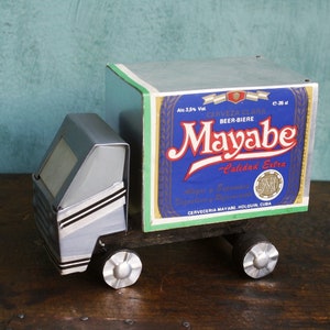 Vintage Can Van, Cerveza Mayabe Van, Cristal Beer Can Car, Vintage Tin ...