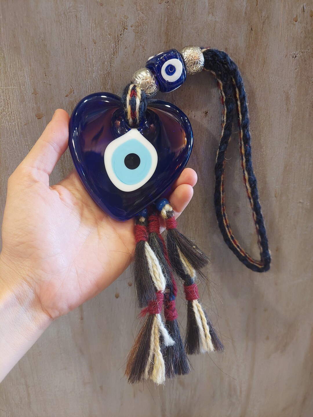 Heart Shaped Evil Eye, Evil Eye Wall Hanging, Heart-shaped Eye, Good ...