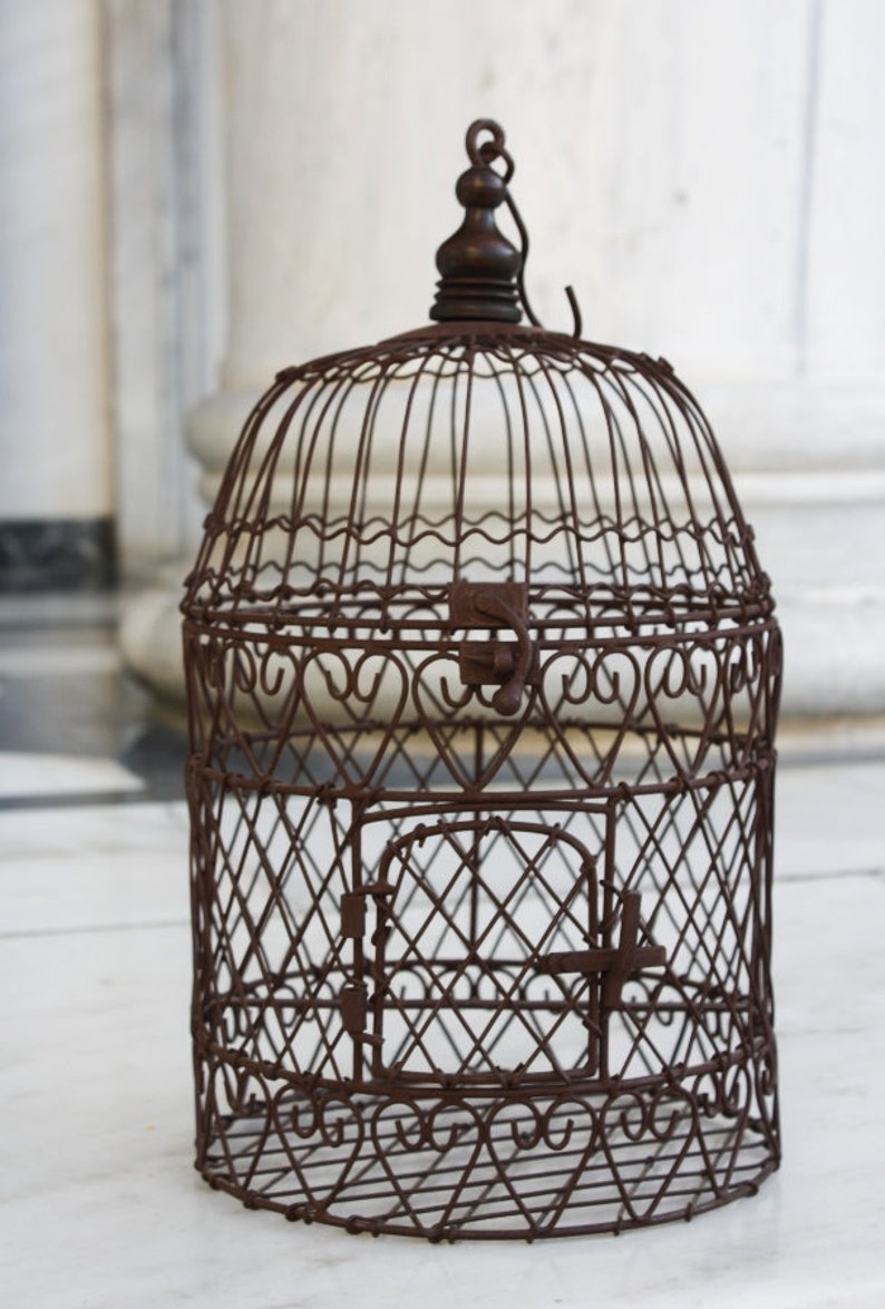 Vintage Bird Cage Hanging Bird Cage Table Top Bird Cage | Etsy
