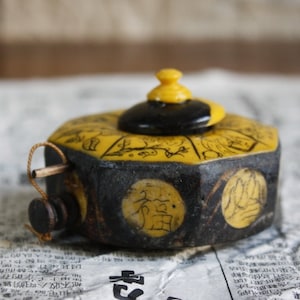 Rare Chinese Snuff Box, Vintage Opium Bottle, Ying Yang Octagon Shape ...