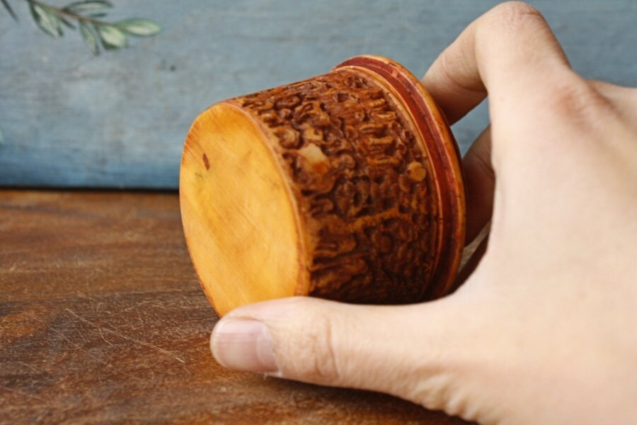 Vintage Chinese Carved Round Box Carved Lacquer Box Cinnabar - Etsy