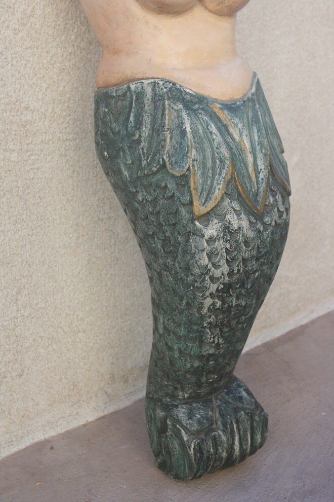 Greek Vintage Mermaid Ships Figurehead, Mermaid Statue, Mermaid ...