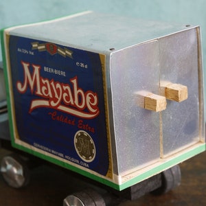 Vintage Can Van, Cerveza Mayabe Van, Cristal Beer Can Car, Vintage Tin ...