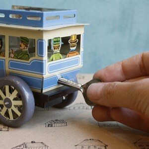 Wind -up Toys, Vintage Tin Toy Car, Wind up Car, Classic Car Figurine ...