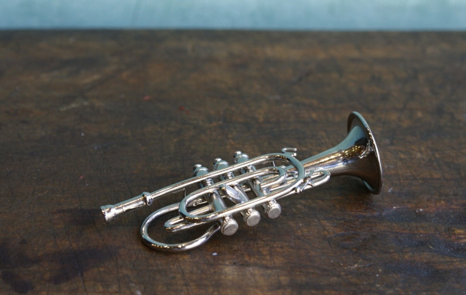 Trumpet In a Wooden Box Aluminum Trumpet in a Box Trumpet | Etsy