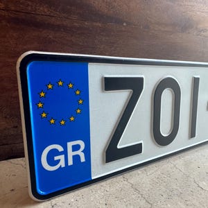 GR Greek EU Car Plates, Greek Car Plates, European Plate Number, Car ...
