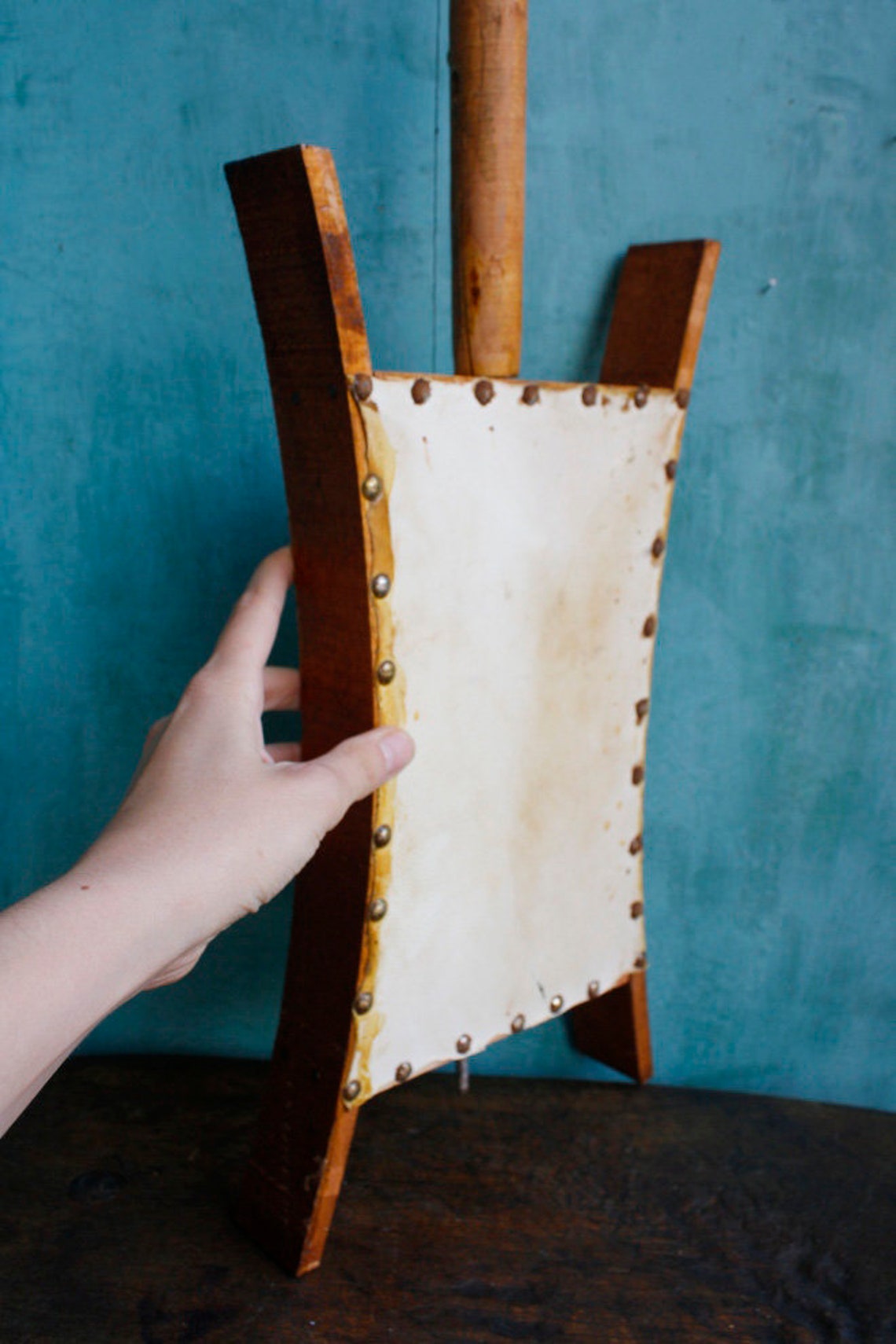 Vintage Ethiopian Single String Instrument, Square Primitive Ethiopian ...