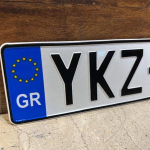 GR Greek EU Car Plates, Greek Car Plates, European Plate Number, Car ...