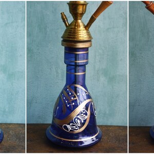 Vintage Syrian Hookah 65 Cm Vintage Shisha Glass and Brass | Etsy